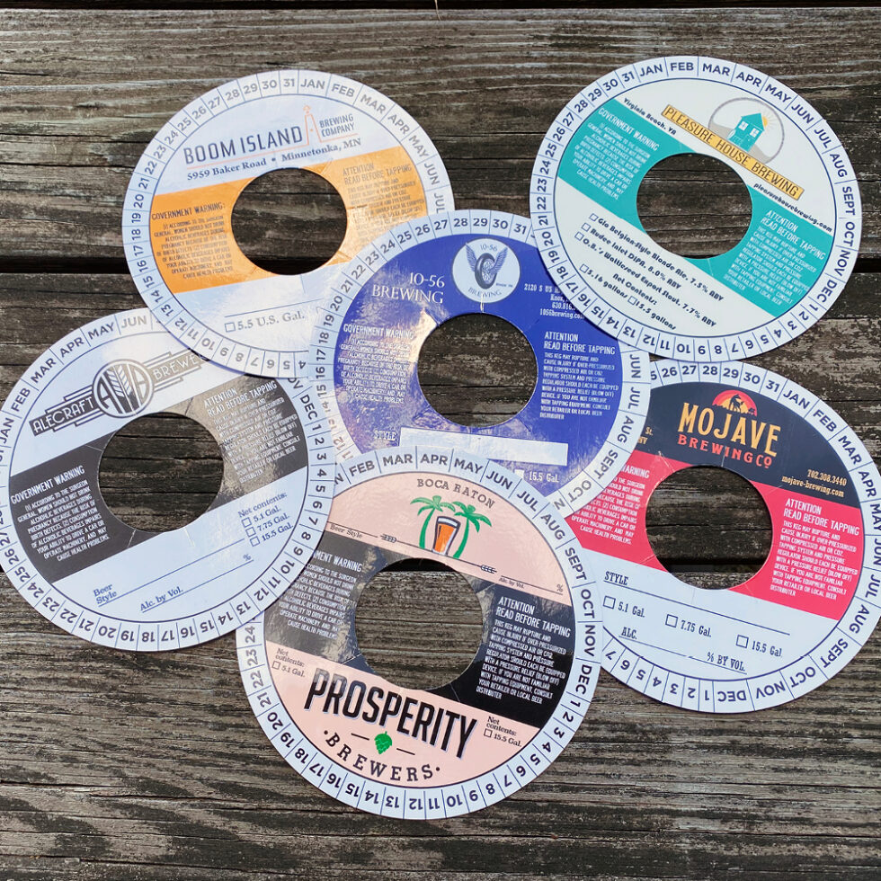 Keg Collars and Keg Wraps — Full Color Coasters