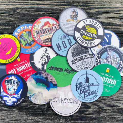 Custom Printed Round Coasters — Full Color Coasters