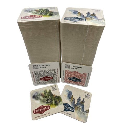 Custom Printed Square Coasters — Full Color Coasters